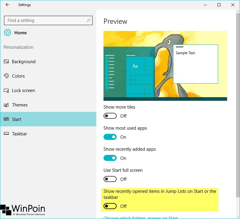 cara menghapus jump list di windows 10 (1) | WinPoin