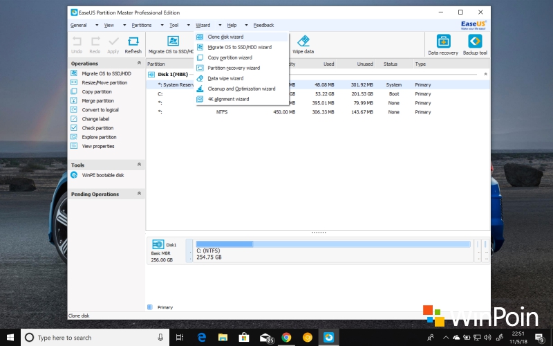 Review: EaseUS Partition Master Professional (Giveaway!) | WinPoin