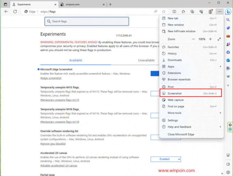 Tahukah Kamu, Ada Fitur Screenshot di Microsoft Edge Chromium | WinPoin
