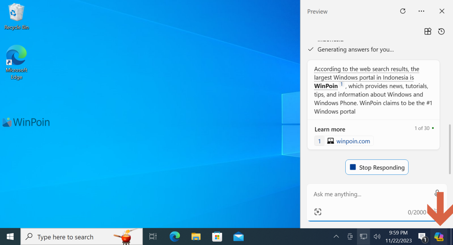 Cara Aktifkan Copilot di Windows 10 (Preview) | WinPoin