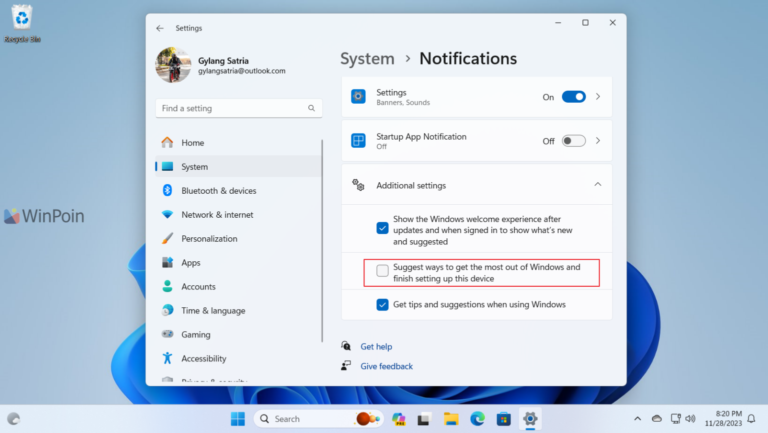 Cara Hilangkan Pesan “Let’s Finish Setting Up Your PC” di Windows 11 ...