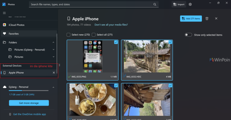 Cara Import Foto dari Iphone ke Windows 11 Menggunakan Aplikasi Photos | WinPoin