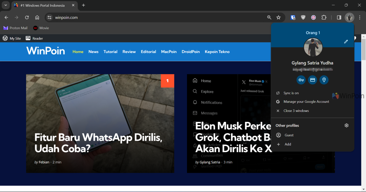 Cara Mengirim Tab Google Chrome ke Perangkat Lain – Tanpa Salin Link | WinPoin