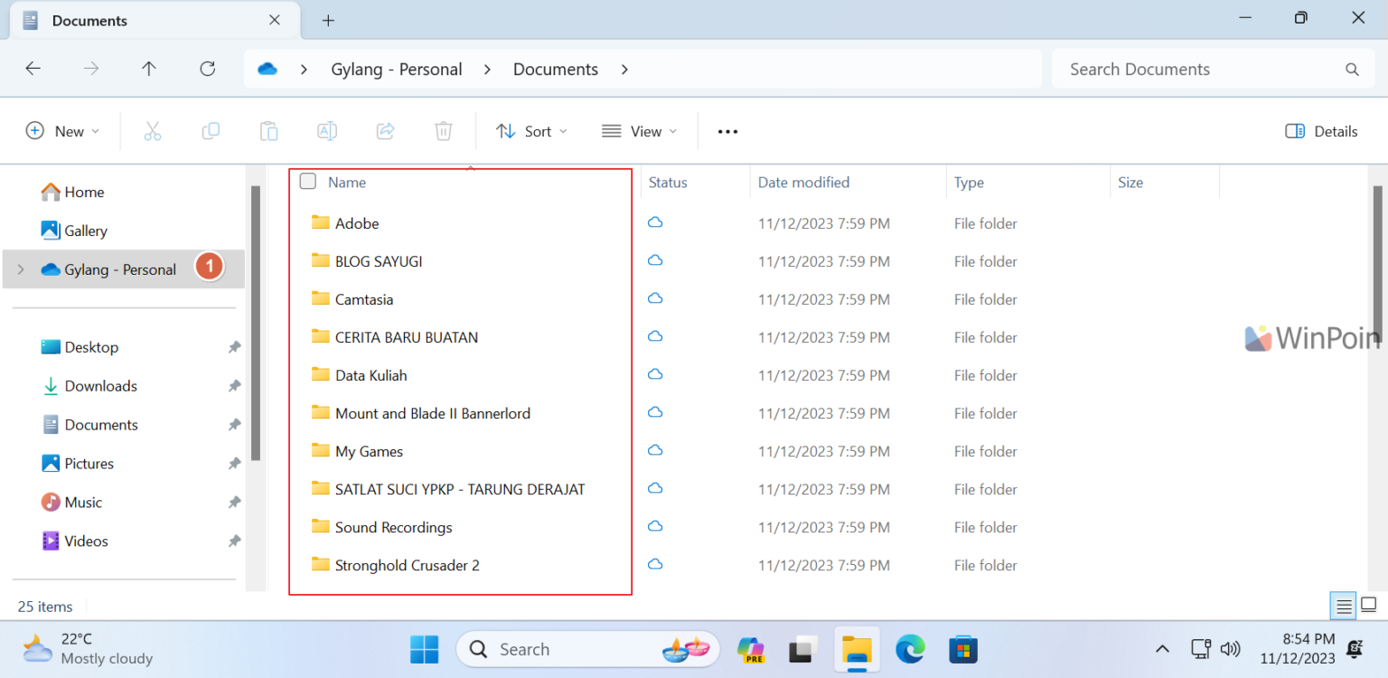 Cara Menghentikan Backup Otomatis OneDrive di Folder Windows 11 | WinPoin