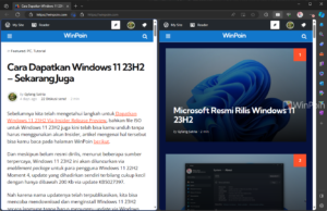 Microsoft Hadirkan Peningkatan Split Screen di Microsoft Edge 119 | WinPoin