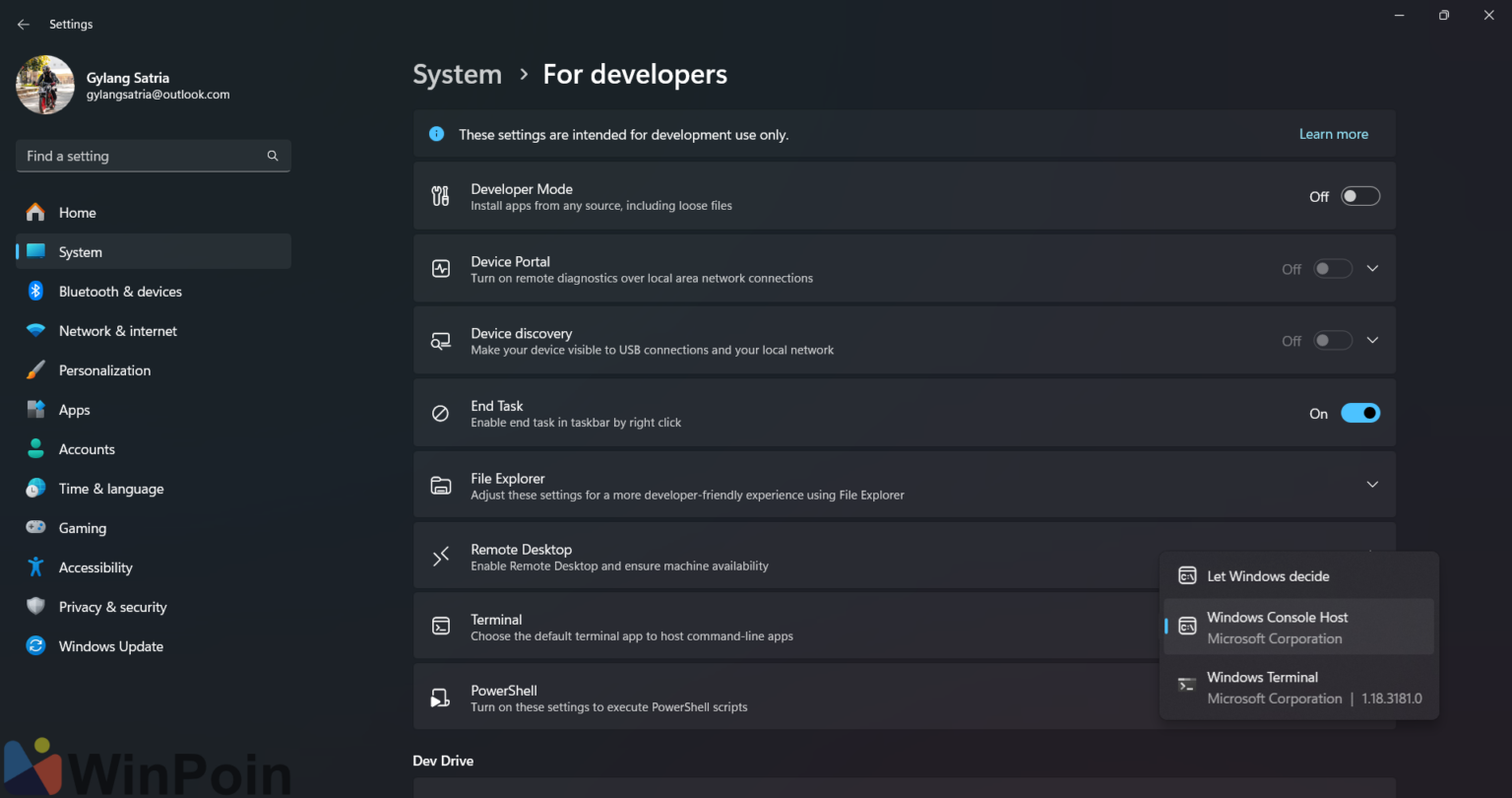 Cara Atur Console Agar Tidak Menjadi Windows Terminal di Windows 11 ...