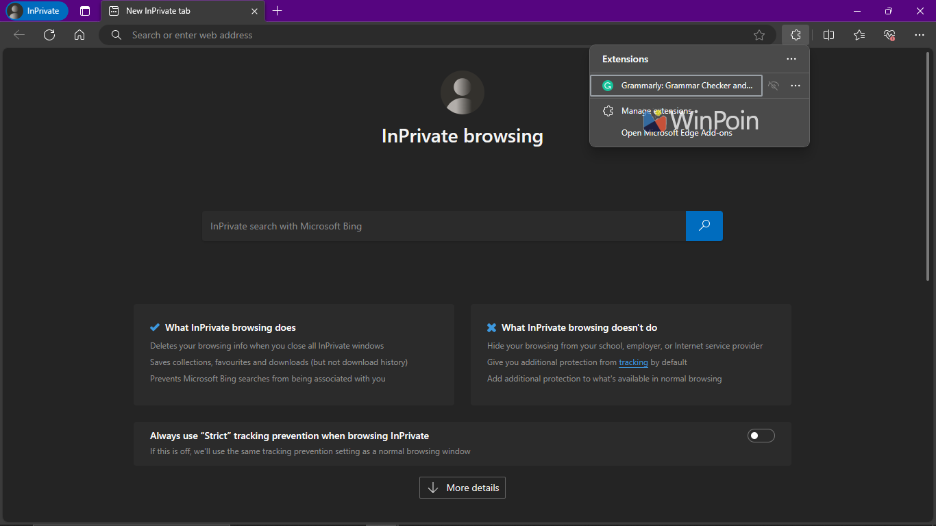 Cara Mengaktifkan Extension Microsoft Edge di Mode InPrivate | WinPoin Cara Mengaktifkan Extension Microsoft Edge di Mode InPrivate | WinPoin