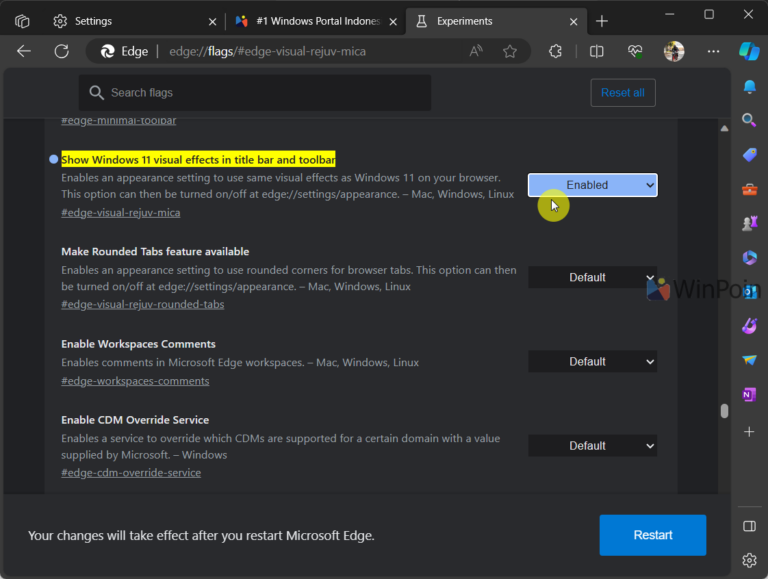 Microsoft Edge 120 Dirilis, Kamu Bisa Aktifkan Mica Effect Kembali ...
