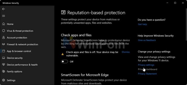 Cara Menonaktifkan Fitur SmartScreen Filter di Windows 10 & 11 | WinPoin