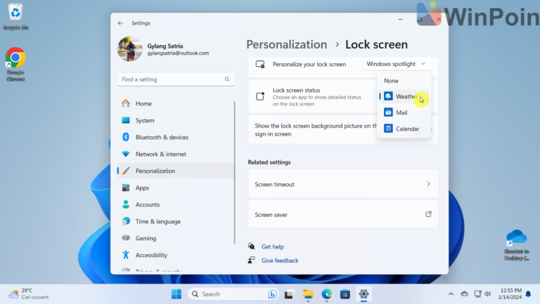 Cara Dapatkan Weather Baru di Lockscreen Windows 11 Insider | WinPoin