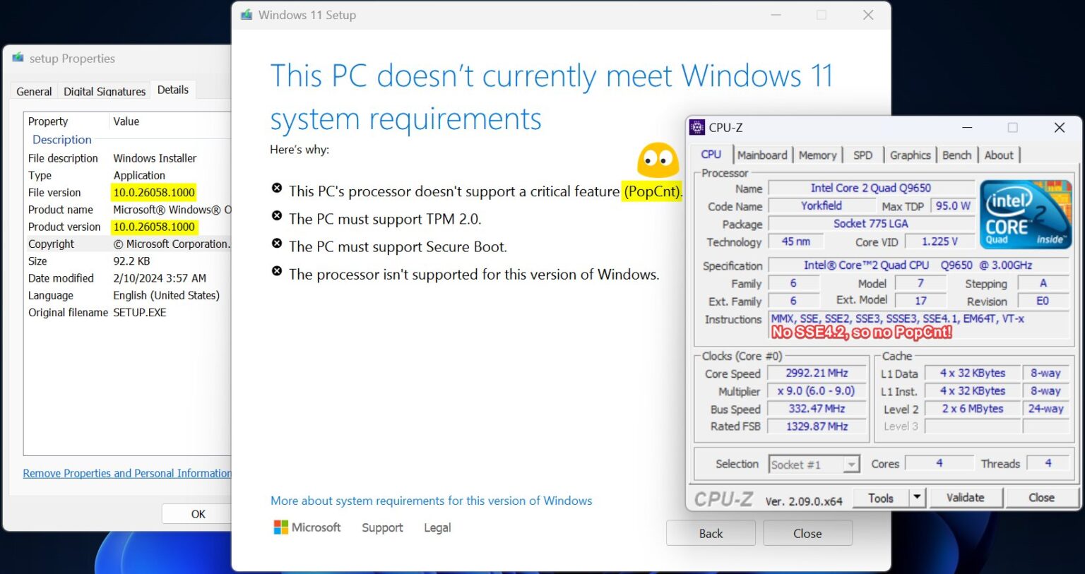 Microsoft Resmi Tambahkan POPCNT Dalam Requirements Windows 11 Setup ...