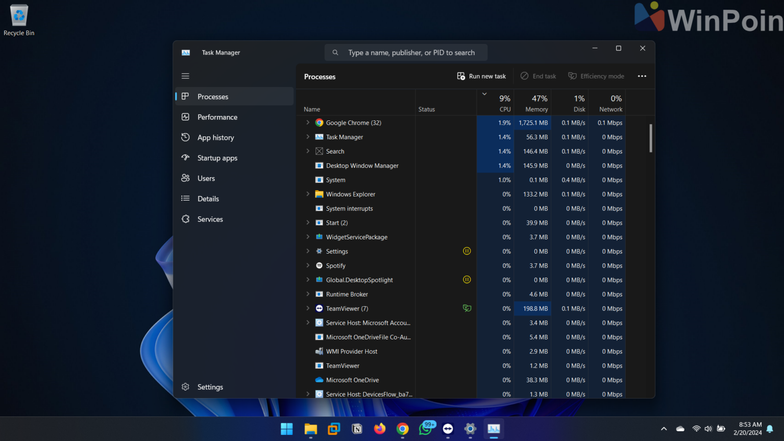 Task Manager di Windows 11 Akan Dapatkan Dukungan NPU dari AMD | WinPoin