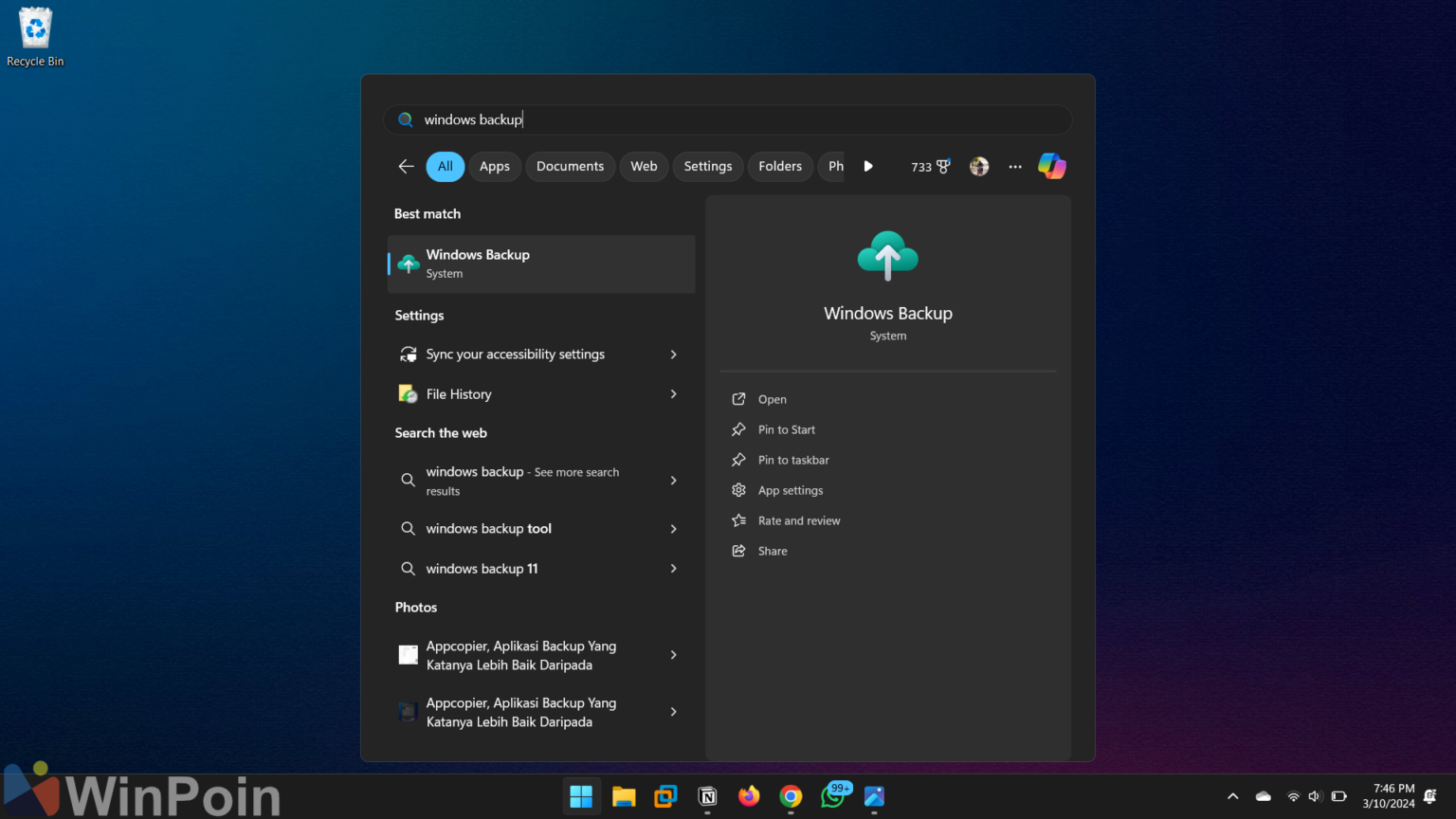 Microsoft Akan Sembunyikan Aplikasi Windows Backup di Perangkat Yang ...