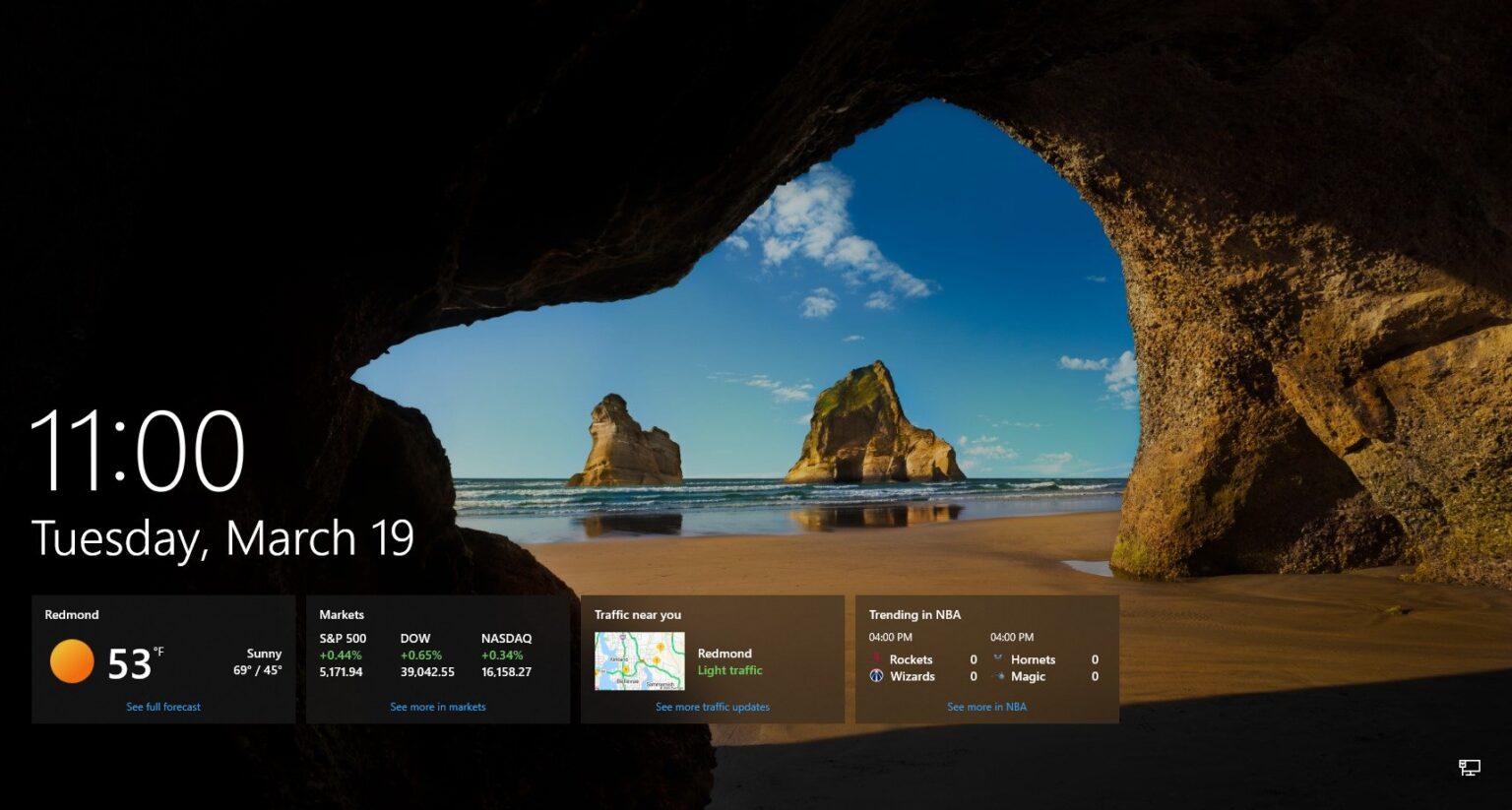 Microsoft Hadirkan Lebih Banyak Widget di Lockscreen Windows 10 | WinPoin