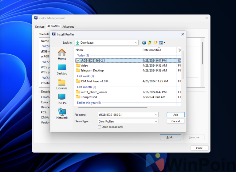 Cara Mengubah Color Profile di Windows 11 | WinPoin