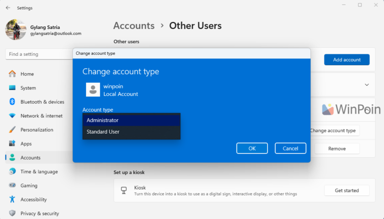 Cara Menambahkan Akun Baru di Windows 11 | WinPoin