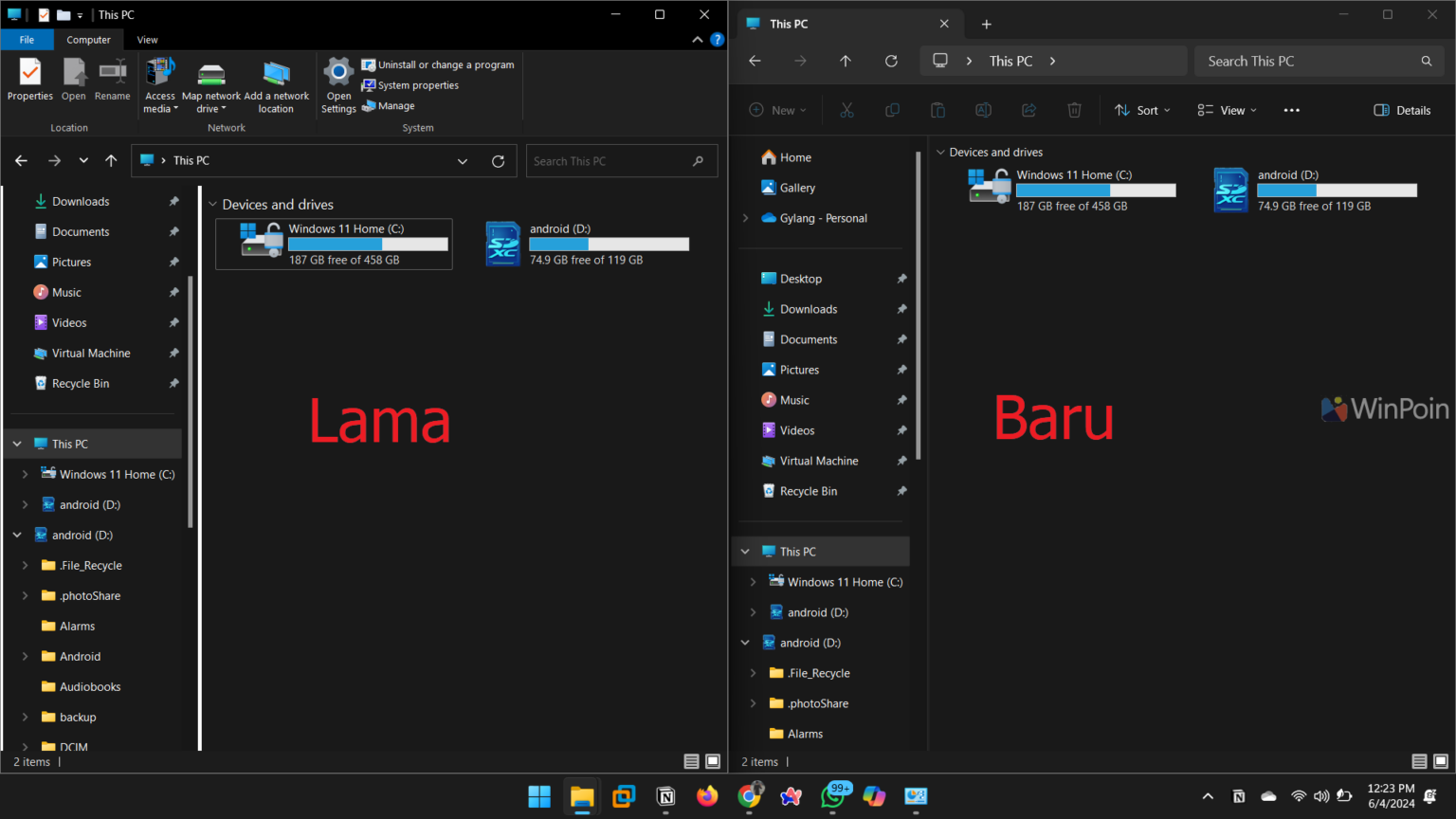 Cara Menggunakan File Explorer Lama di Windows 11 Terbaru | WinPoin