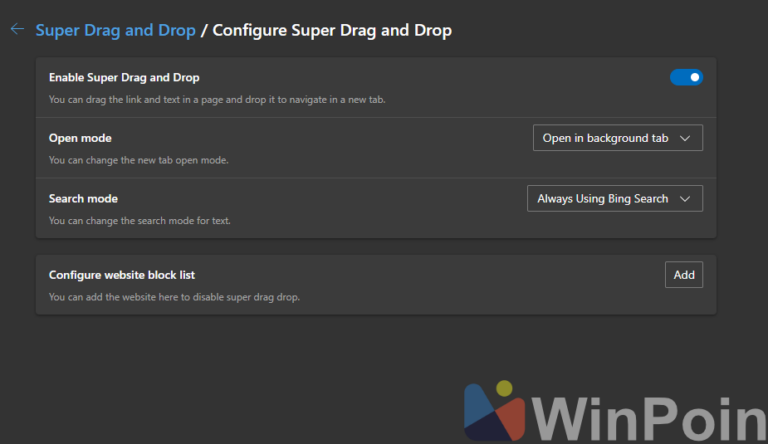Cara Aktifkan Super Drag and Drop di Microsoft Edge | WinPoin