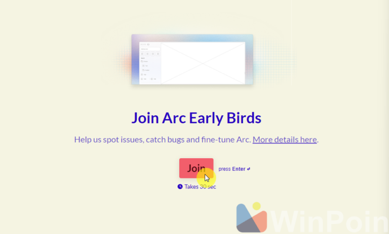 Cara Bergabung Dalam Program Early Bird Arc Browser | WinPoin