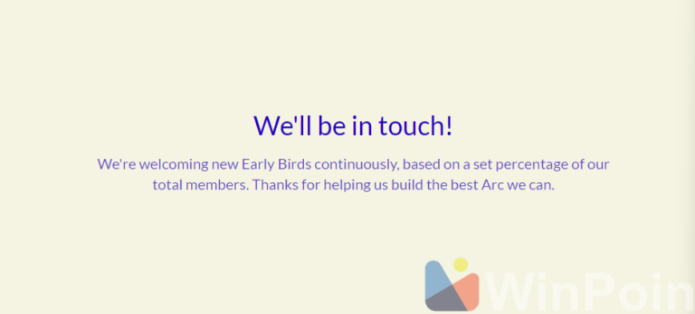 Cara Bergabung Dalam Program Early Bird Arc Browser | WinPoin