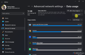 Cara Mengatur Limit Data Penggunaan Bandwidth di Windows 11 | WinPoin