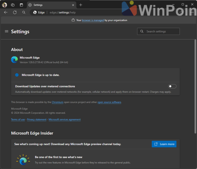 Update Baru, Microsoft Edge 128 Hadir Dengan SSE3 Requirements | WinPoin