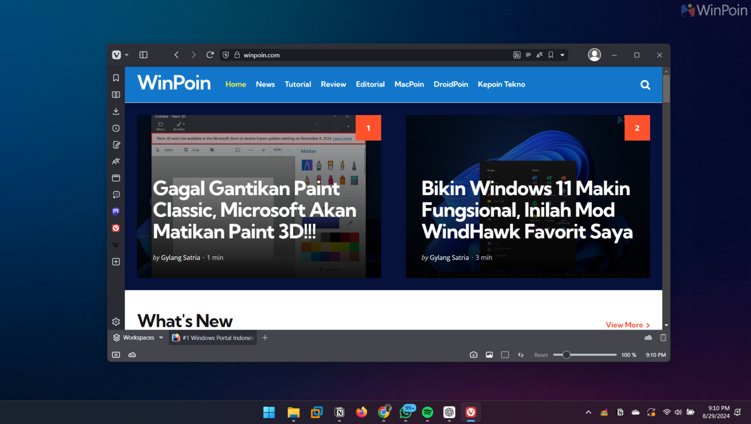 Vivaldi Browser Kini Hadir Dalam Versi Native ARM di Windows | WinPoin