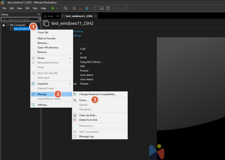 Cara Clone Virtual Machine di VMware Workstation Pro | WinPoin
