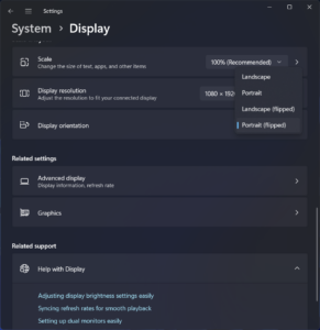 Cara Mengatur Monitor Untuk Tampil Dalam Mode Potrait di Windows 11 ...