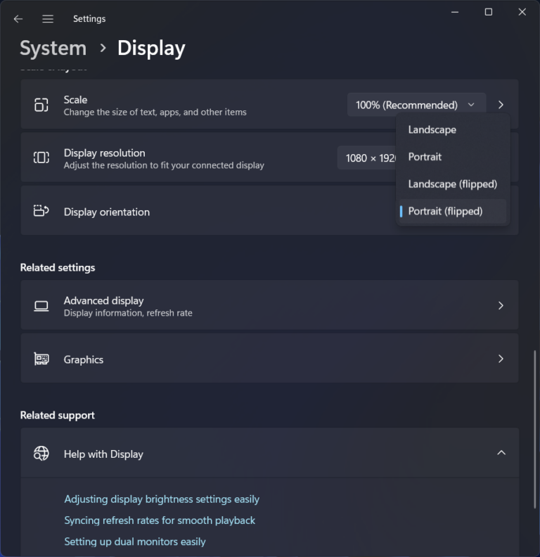 Cara Mengatur Monitor Untuk Tampil Dalam Mode Potrait di Windows 11 ...