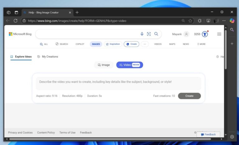 Microsoft Hadirkan Video Creator di Bing! | WinPoin