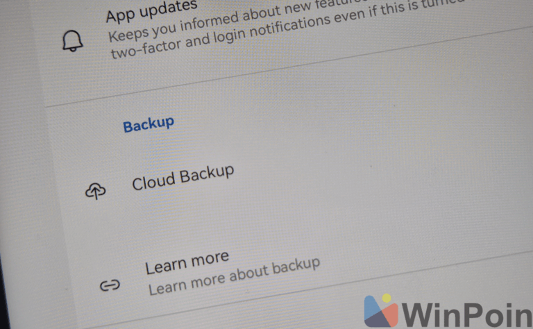 Cara Aktifkan Cloud Backup di Microsoft Authenticator | WinPoin